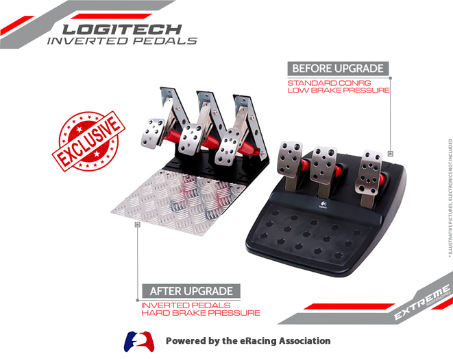 INVERTED PEDALS - LOGITECH G25, G27, G29 G920 AND G923 UPGRADE ...